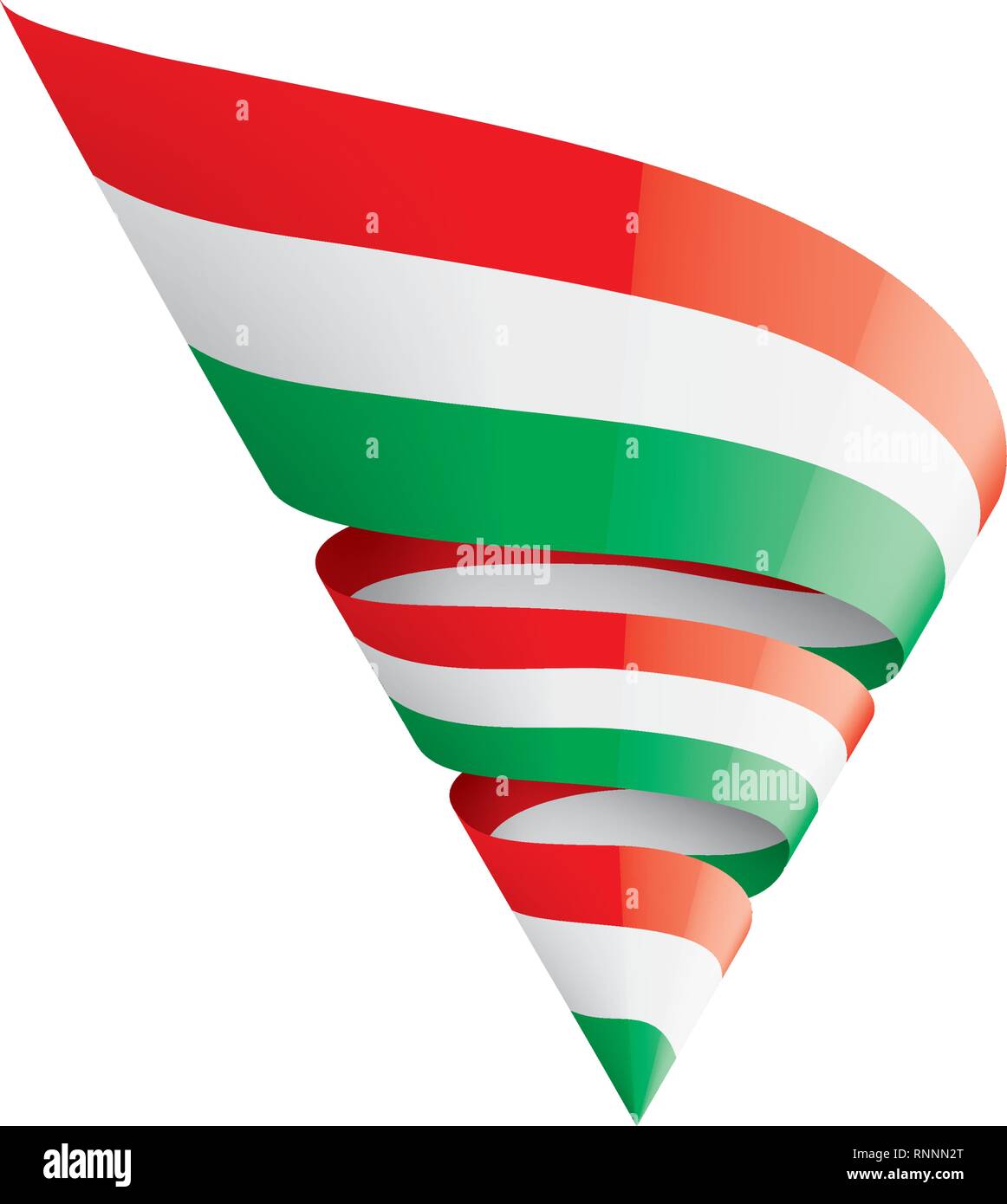 Hungary flag, vector illustration on a white background Stock Vector ...