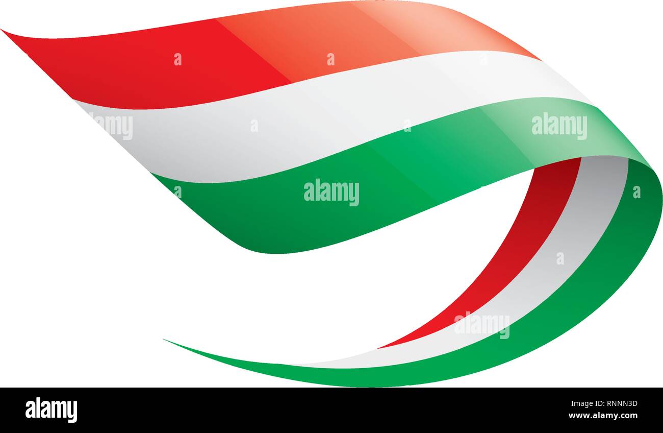Hungary flag, vector illustration on a white background Stock Vector ...