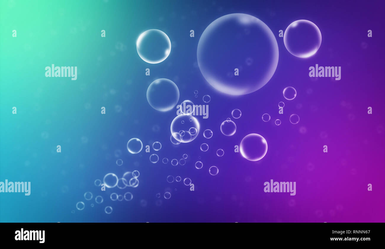 Clear water bubbles . Colorful abstract on background Stock Photo - Alamy