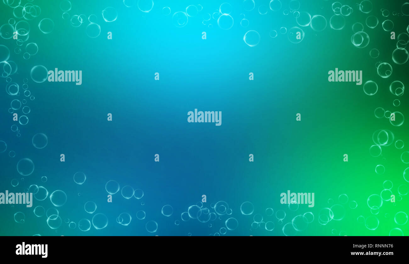 Border water bubbles . Abstract frame for modern backgrounds, brochure ...