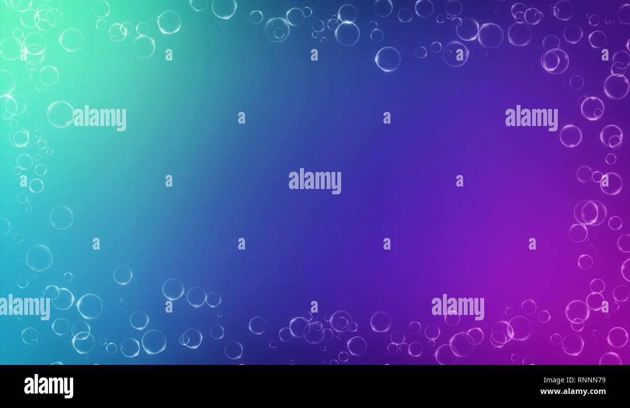 Border water bubbles . Abstract frame for modern backgrounds, brochure ...