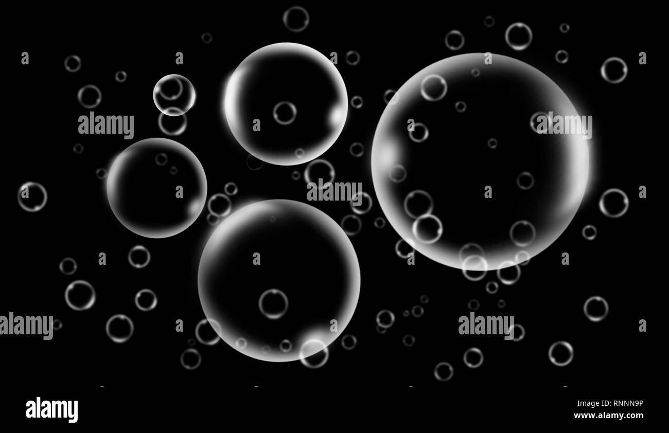 Bubbles underwater texture overlays on isolated background Stock Photo ...