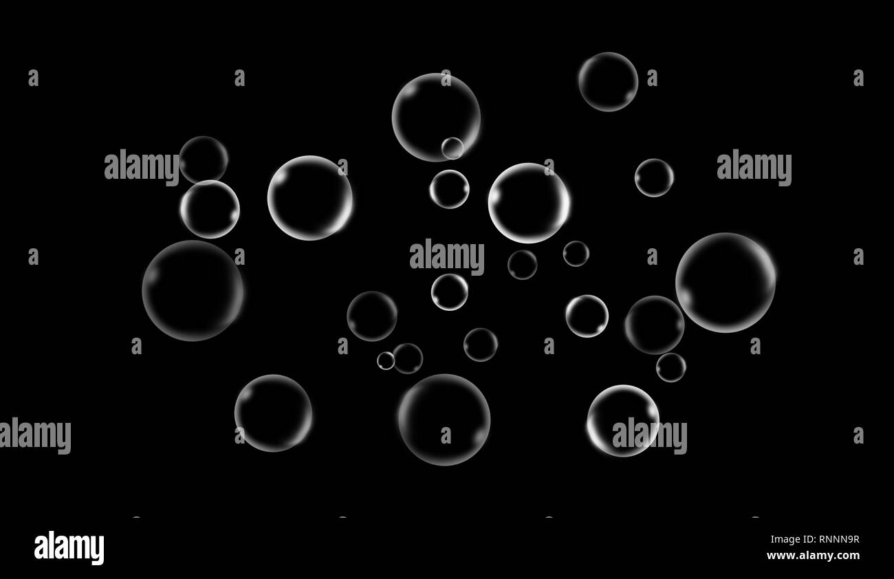 Bubbles underwater texture overlays on isolated background Stock Photo ...