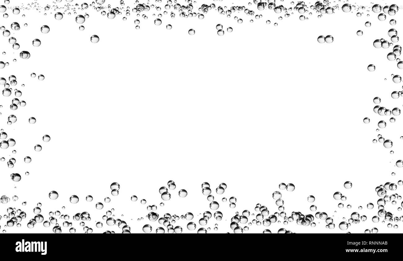 Border water bubbles . Abstract frame from banner,flyer, cover Stock ...