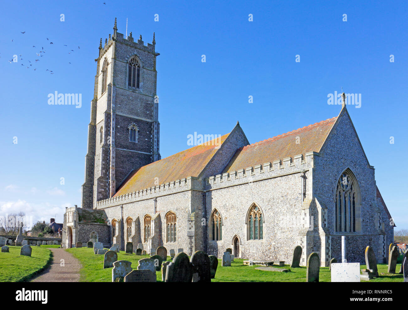 A view of the parish Church of the Holy Trinity and All Saints on the ...