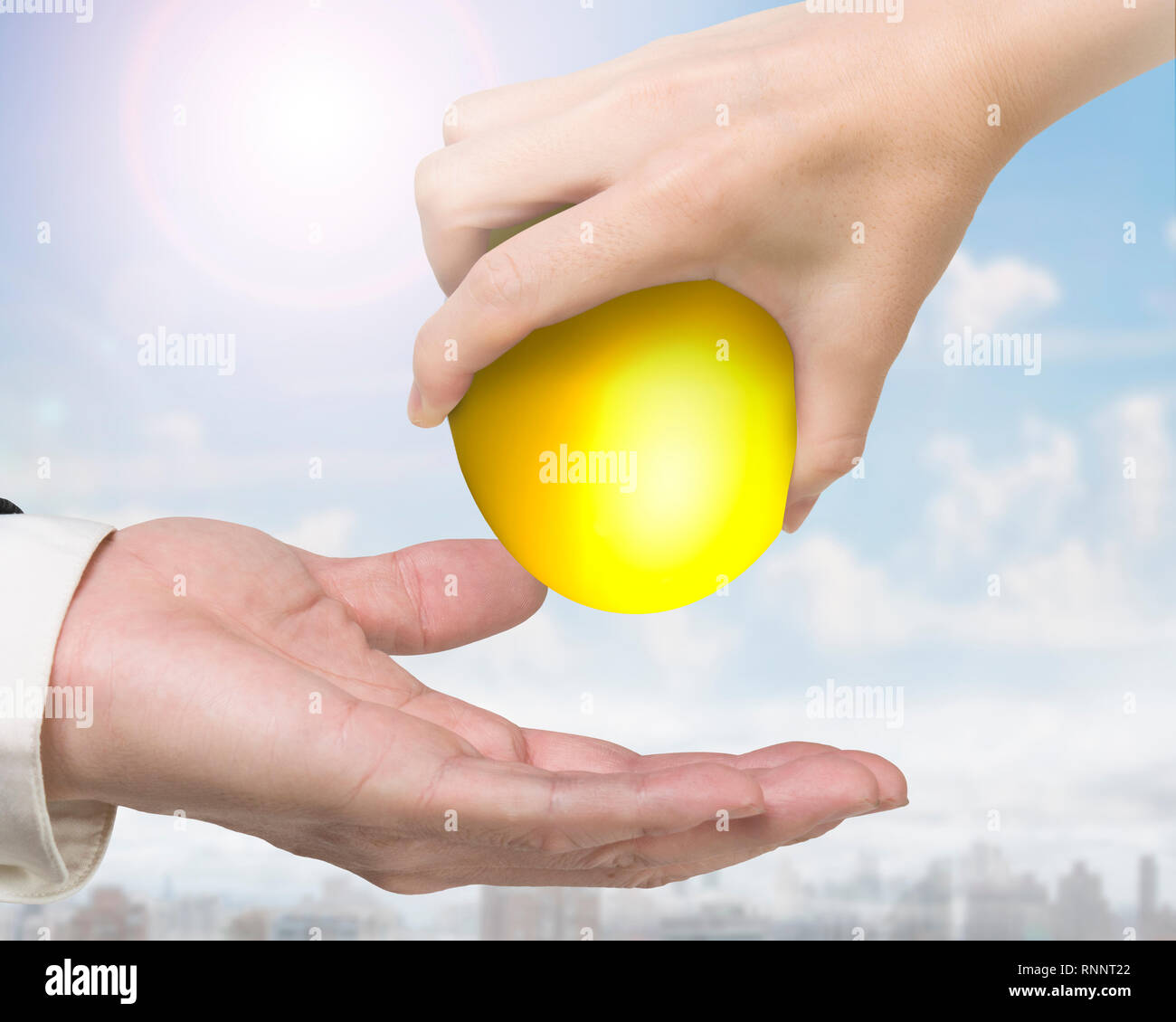 Hand take egg hi-res stock photography and images - Alamy