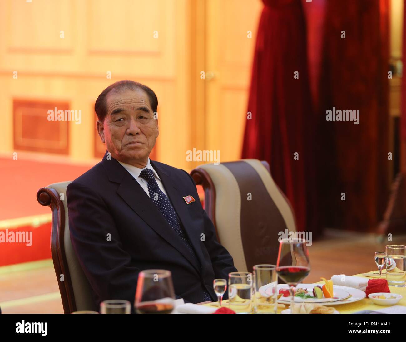 Pyongyang, DPRK. 19th Feb, 2019. Premier of the Democratic People's ...