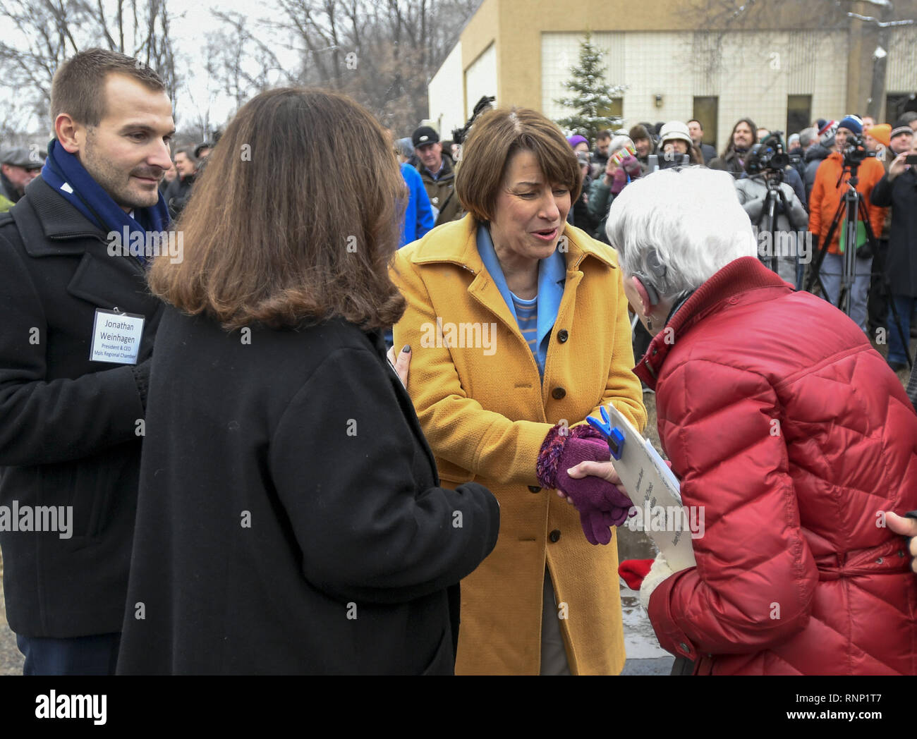 Minneapolis, Minnesota, USA. 30th Nov, 2018. US Sen. AMY KLOBUCHAR ...