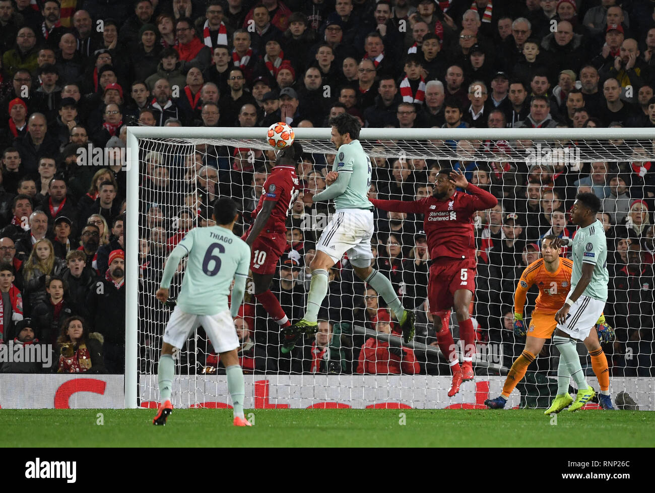 Liverpool, UK. 19th Feb, 2019. Soccer: Champions League, FC Liverpool ...