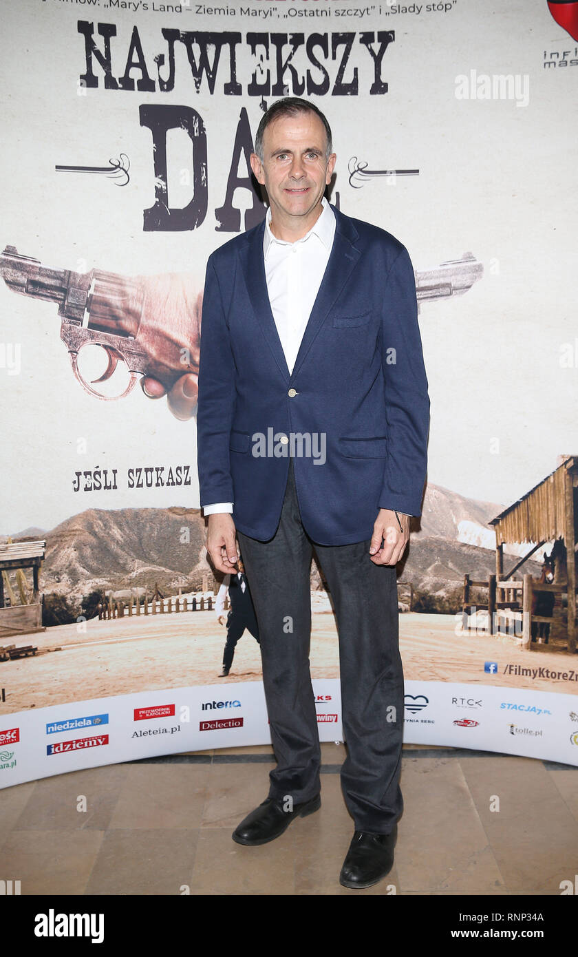 Krakow, Poland. 19th Feb, 2019. Film director Juan Manuel Cotelo seen ...