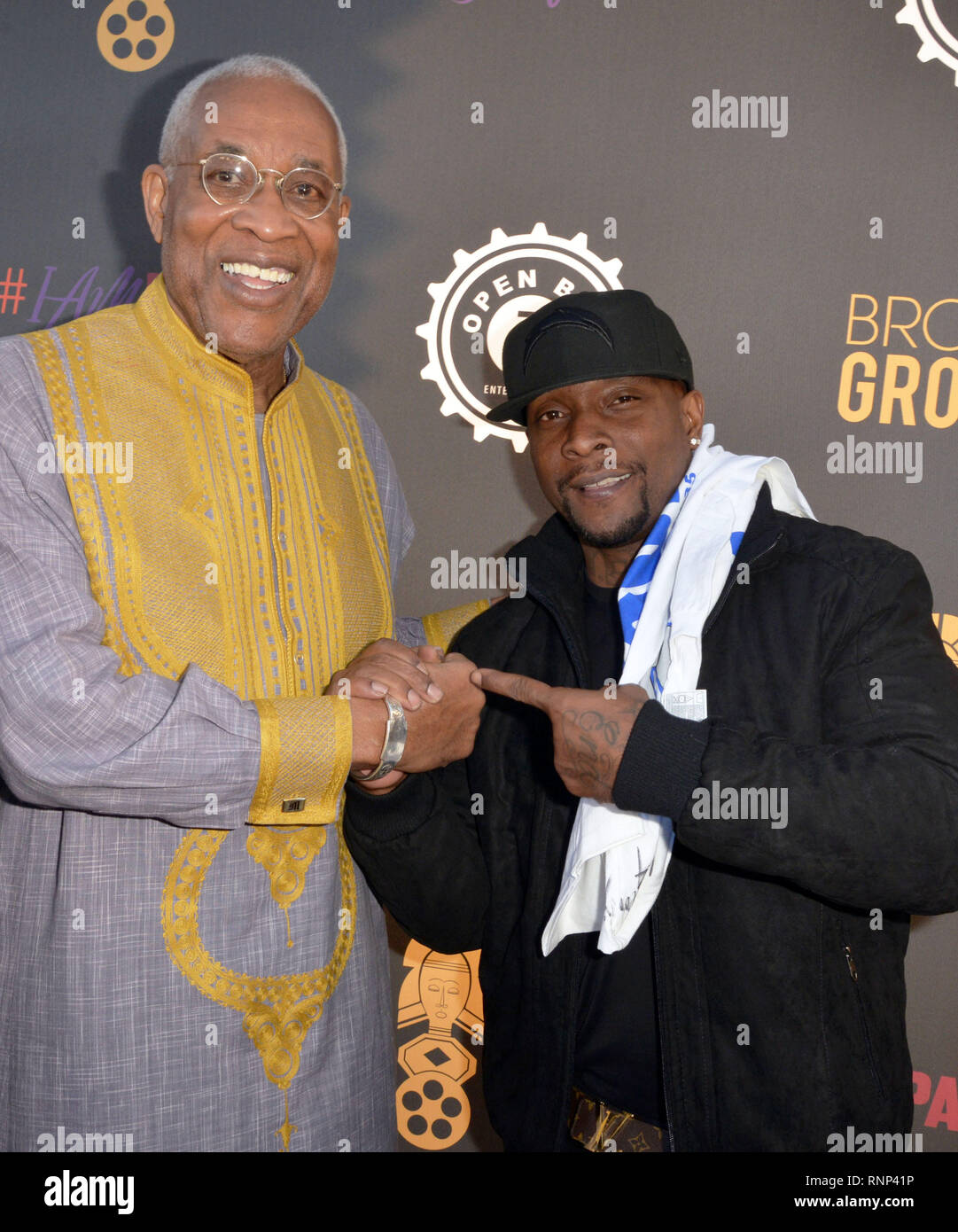 LOS ANGELES, CA-FEBURARY 18: Ayuko Babu, James 'Jayo Felony' Savage at ...