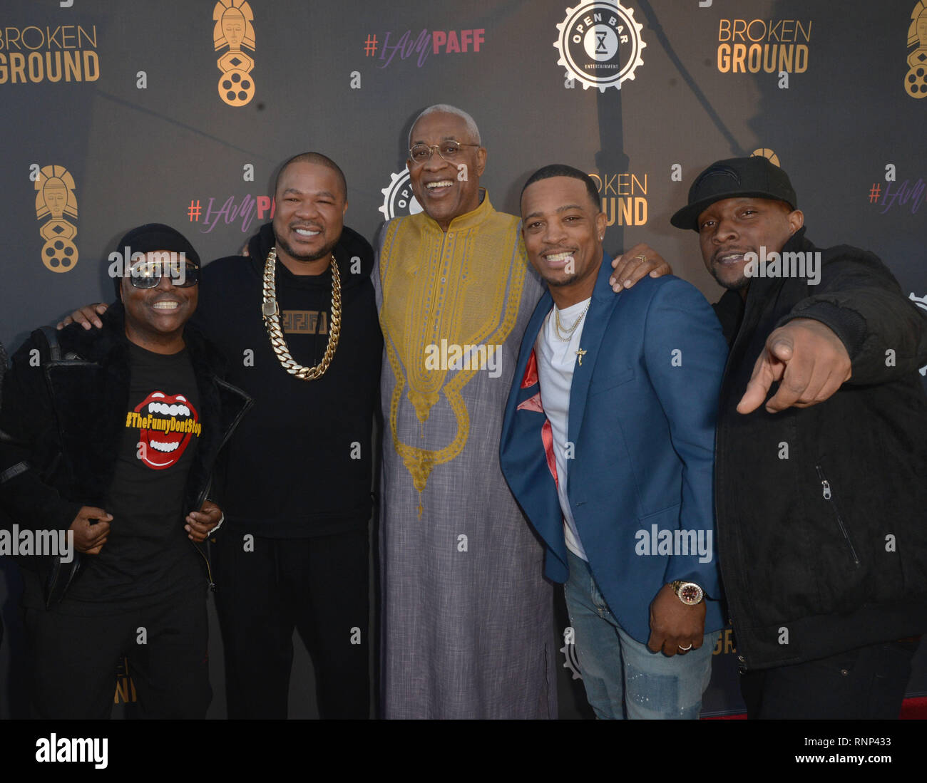 LOS ANGELES, CA-FEBURARY 18: Alex Thomas, Alvin 'Xzibit' Joiner, Ayuko ...