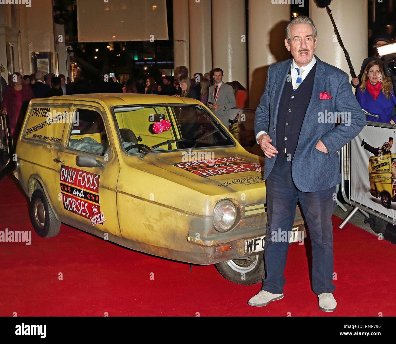 London, UK. 19th Feb, 2019. John Challis seen during the Only Fools and ...