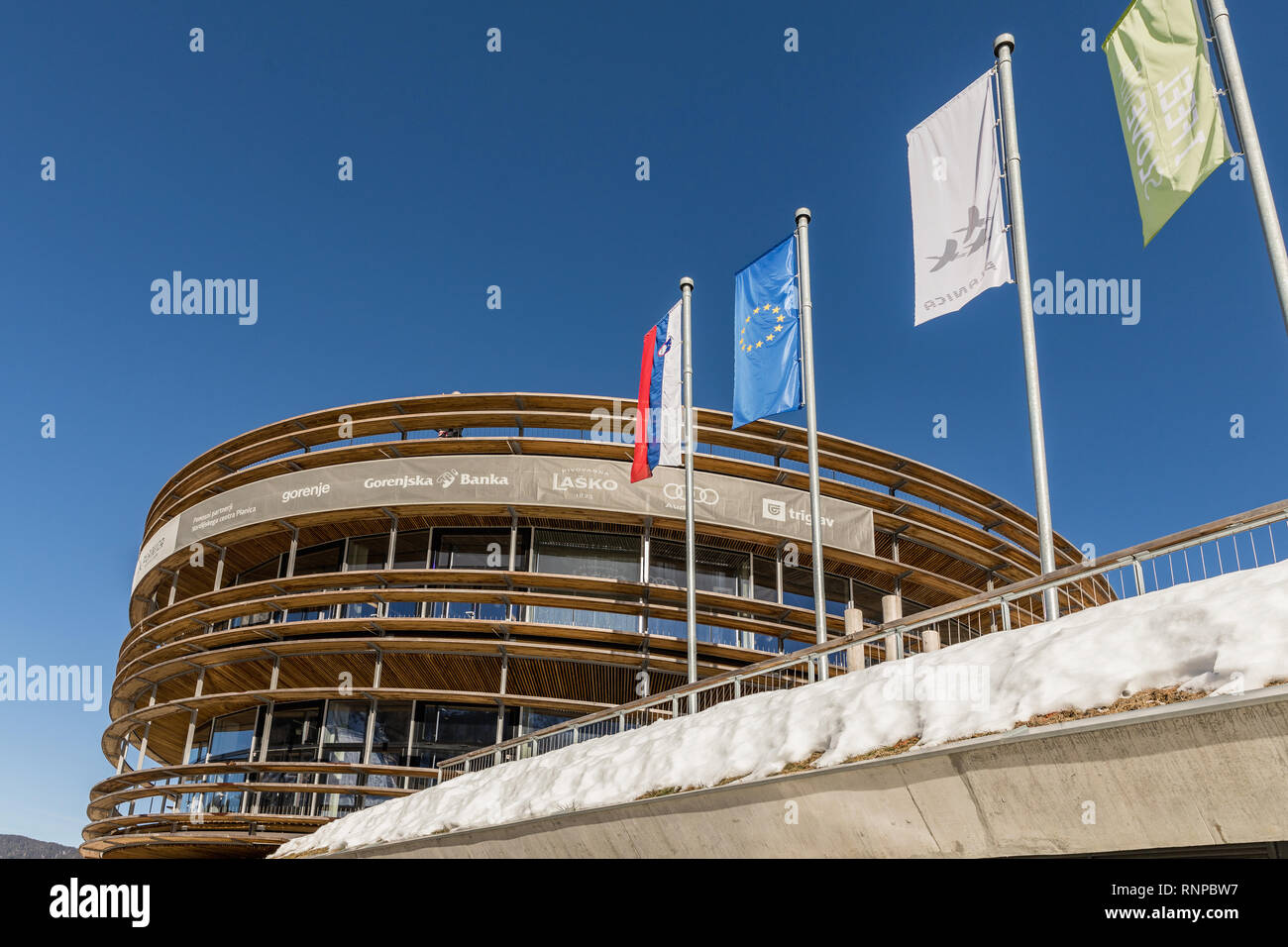 Planica, Slovenia - February 17, 2019. Planica Museum in Planica ...