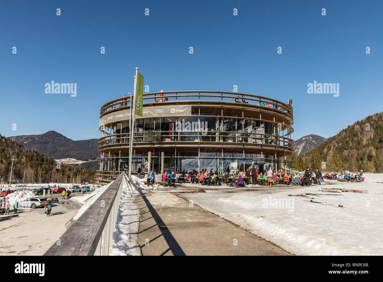 Planica, Slovenia - February 17, 2019. Planica Museum in Planica ...