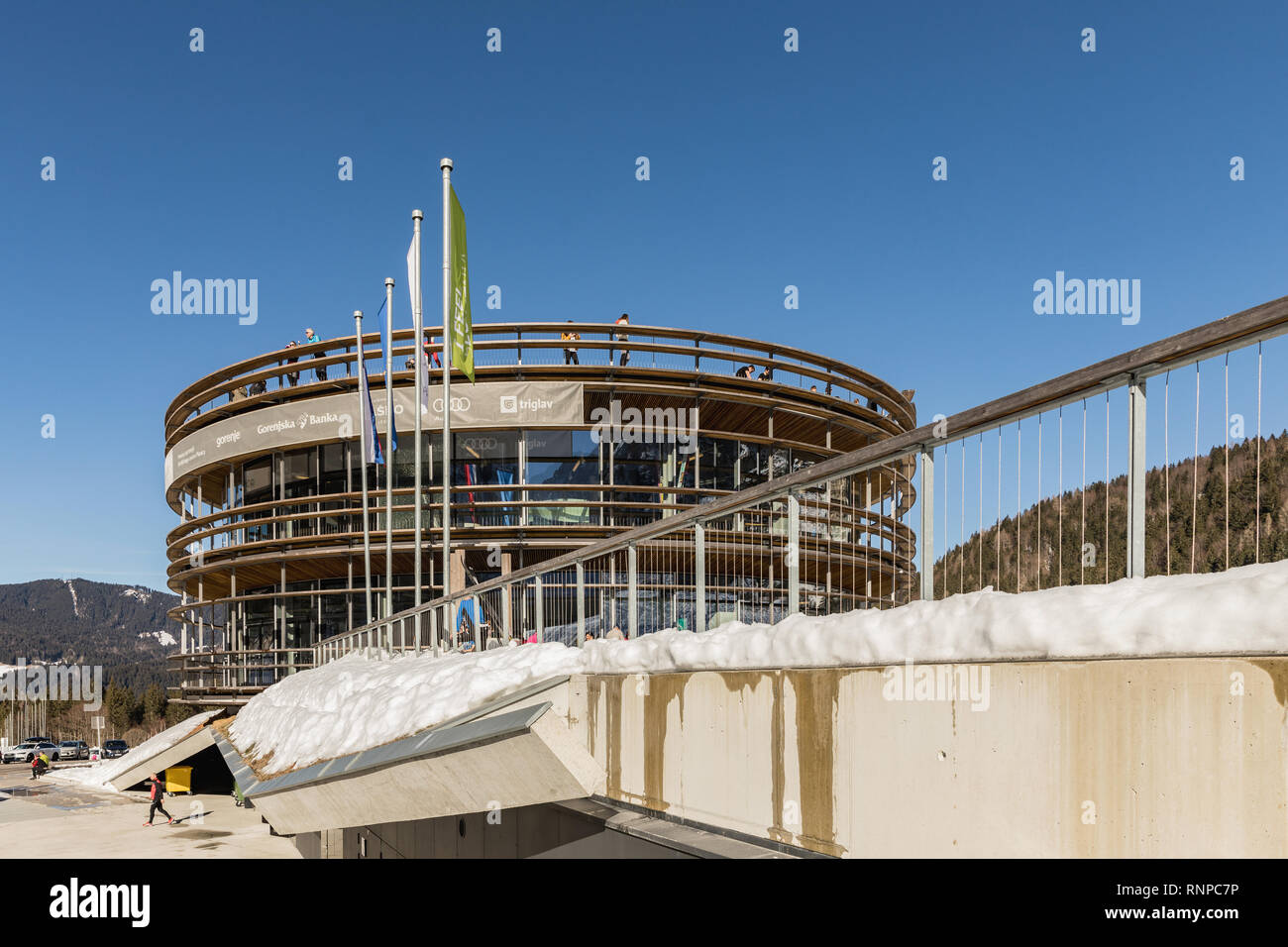 Planica, Slovenia - February 17, 2019. Planica Museum in Planica ...
