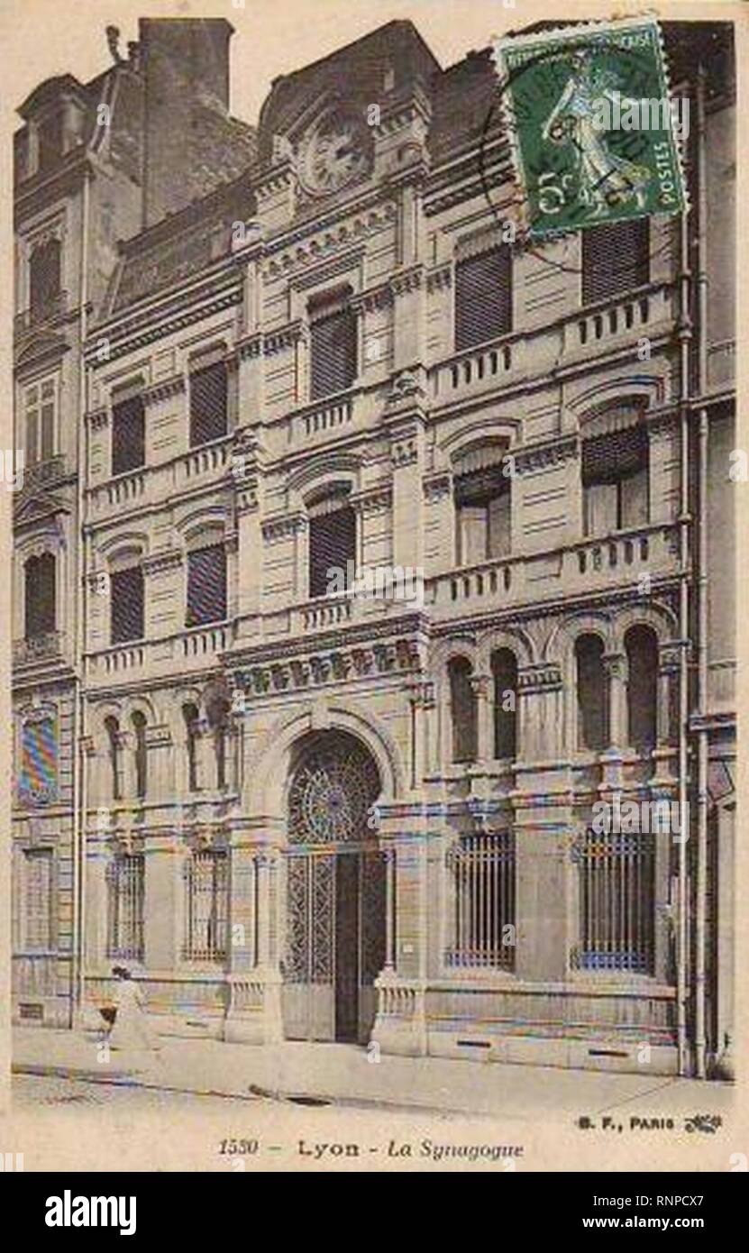 Carte postale 1908 - Syna Lyon Stock Photo - Alamy