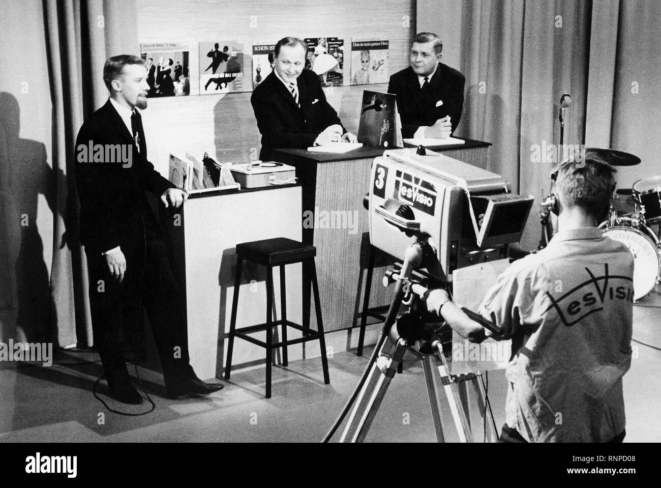 Tesvisio 1957-1965, the first television channel in Finland. Music show ...