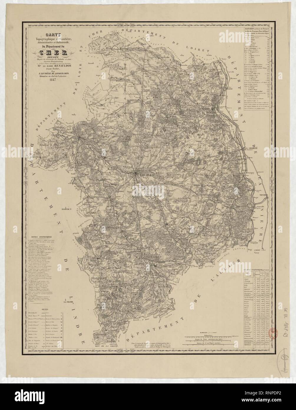 Carte topographique et routière, administrative et industrielle du ...