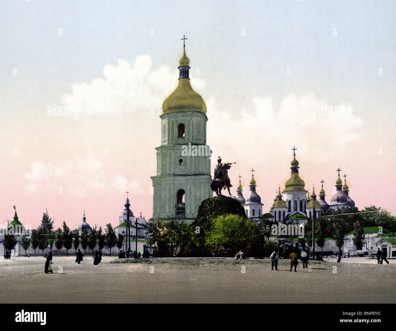 St. Sophia Cathedral, Kiev, Russia, (i.e., Ukraine) ca. 1890-1900 Stock ...