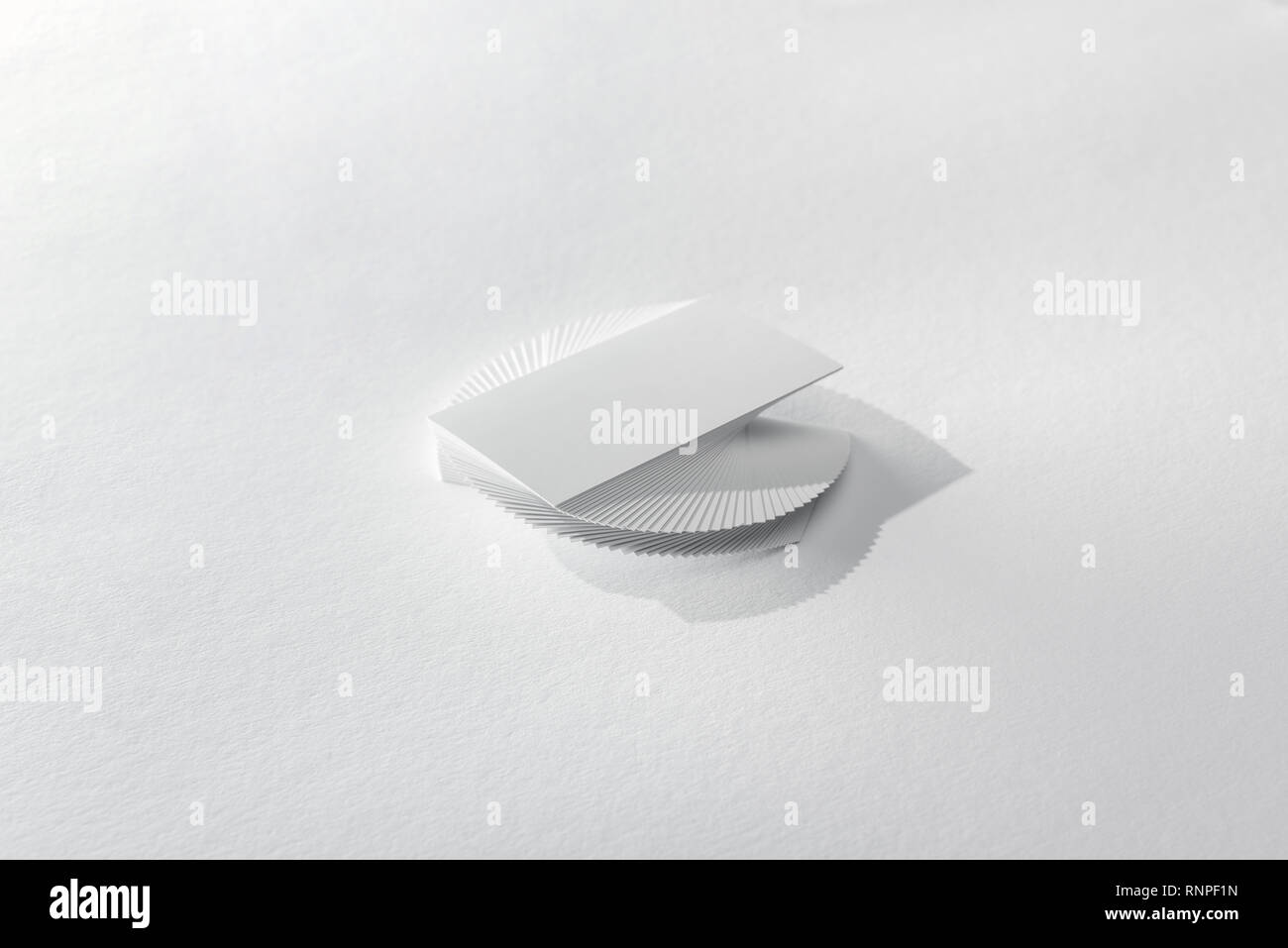 blank and empty card on white background with copy space Stock Photo ...