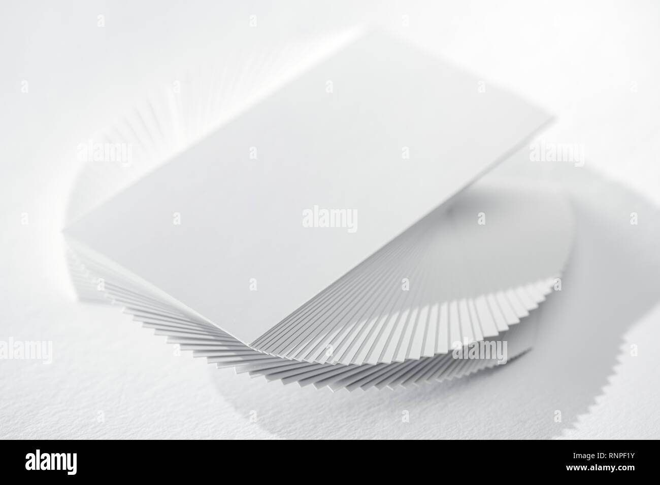 empty card on white background with copy space Stock Photo - Alamy
