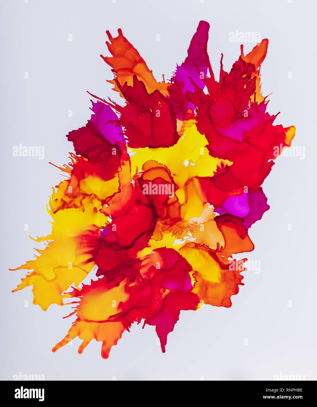 Mix of colorful paint Stock Photo - Alamy