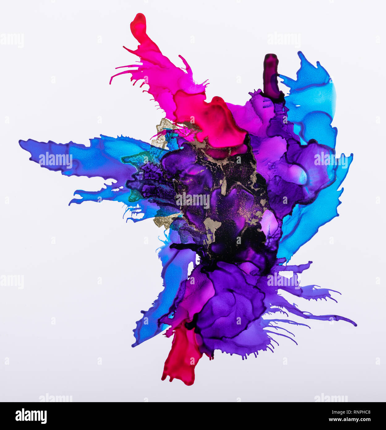 Mix of colorful paint Stock Photo - Alamy