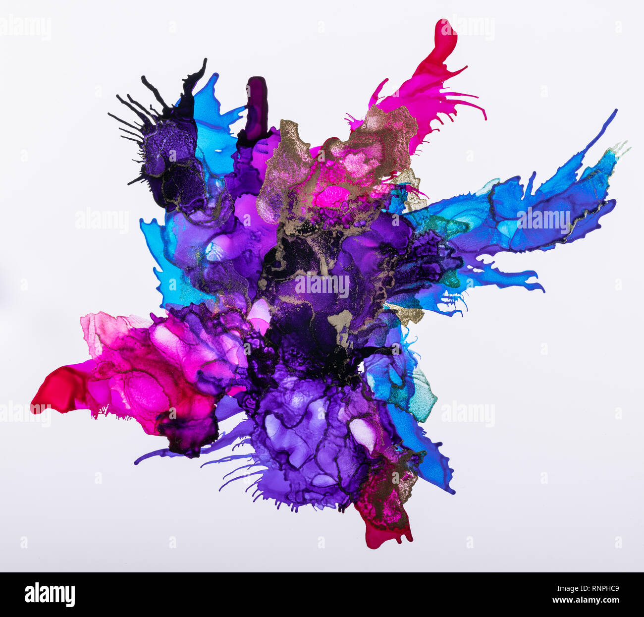 Mix of colorful paint Stock Photo - Alamy