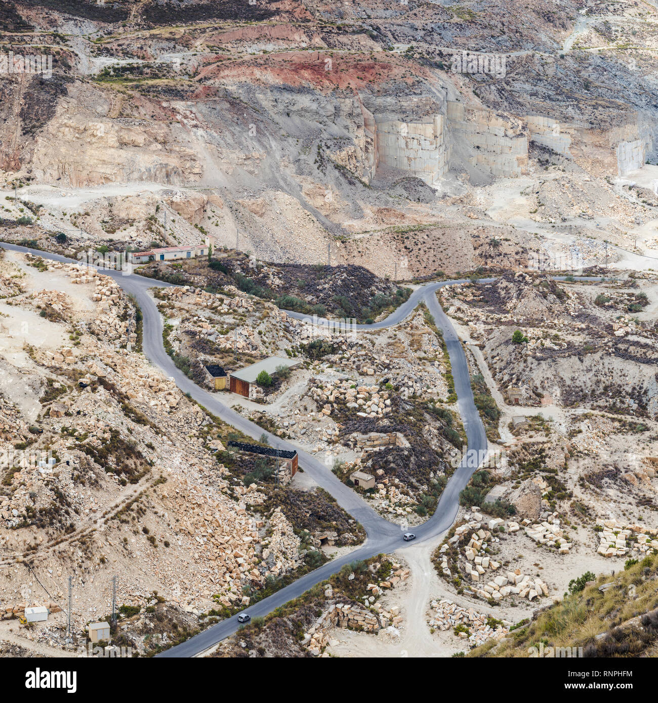 Aerial view vertical stone walls hi-res stock photography and images ...