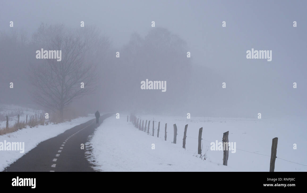 Snow and fog Stock Photo - Alamy