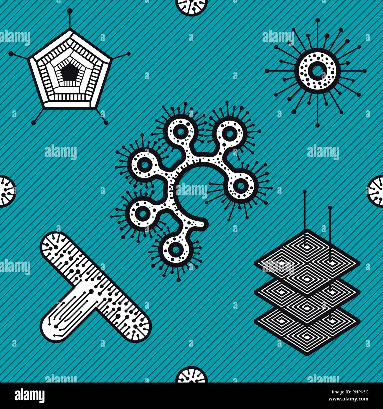 Abstract Seamless Pattern Background Module Vector Illustration Stock ...