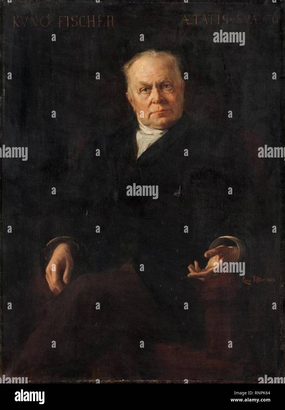 Caspar Ritter - Portrait Kuno Fischer, 1898 Stock Photo - Alamy