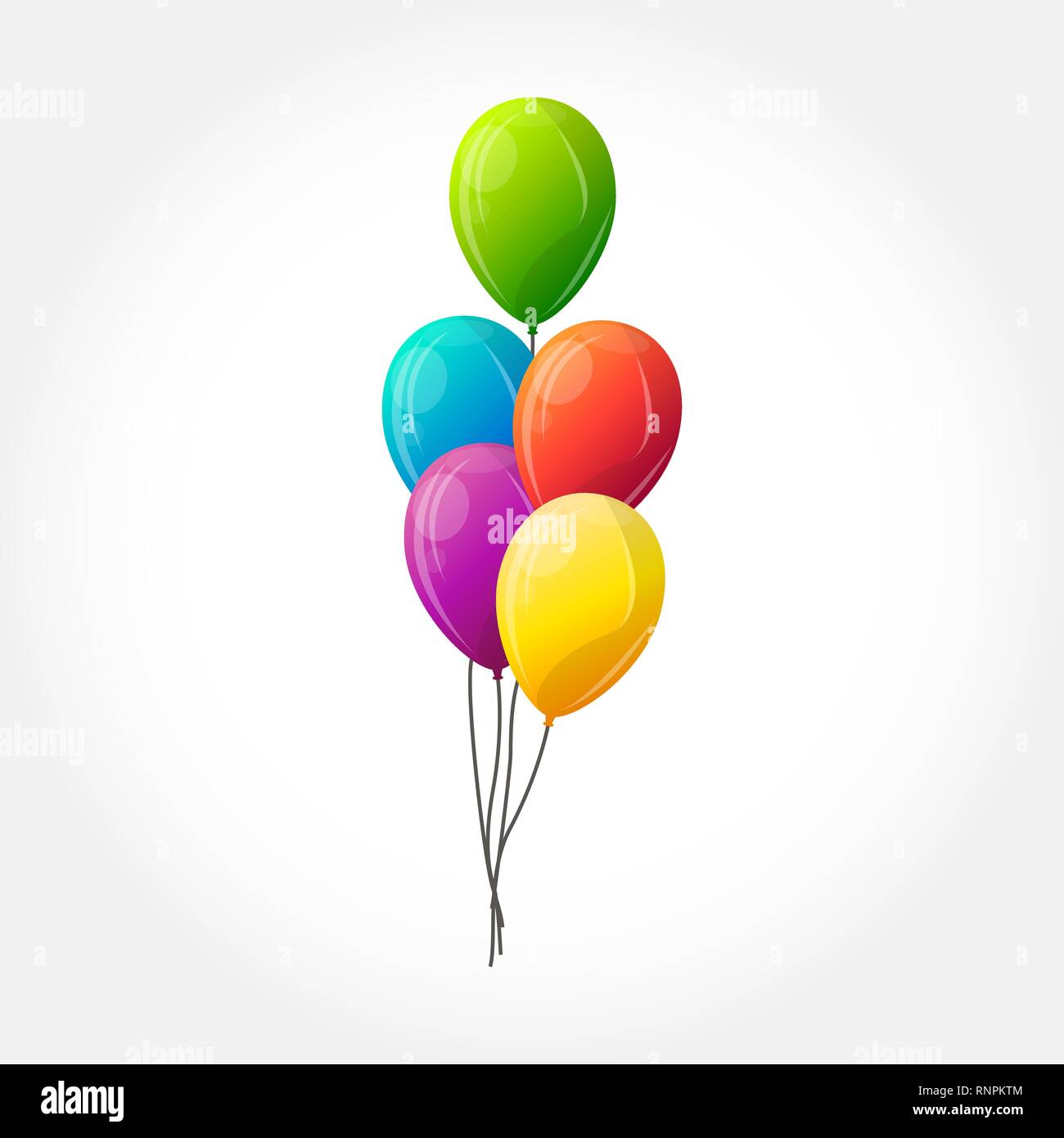 Set of colorful round vector kids balloons Stock Vector Image & Art - Alamy
