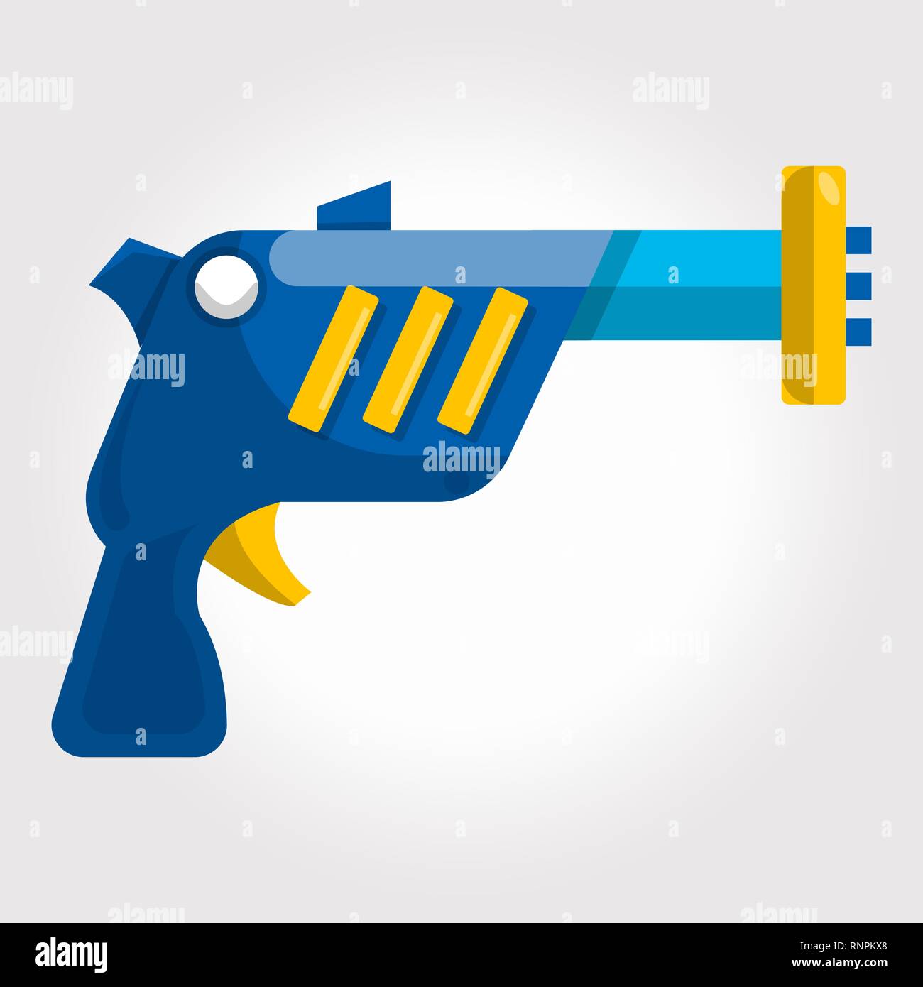 Squirt gun white background Stock Vector Images - Alamy