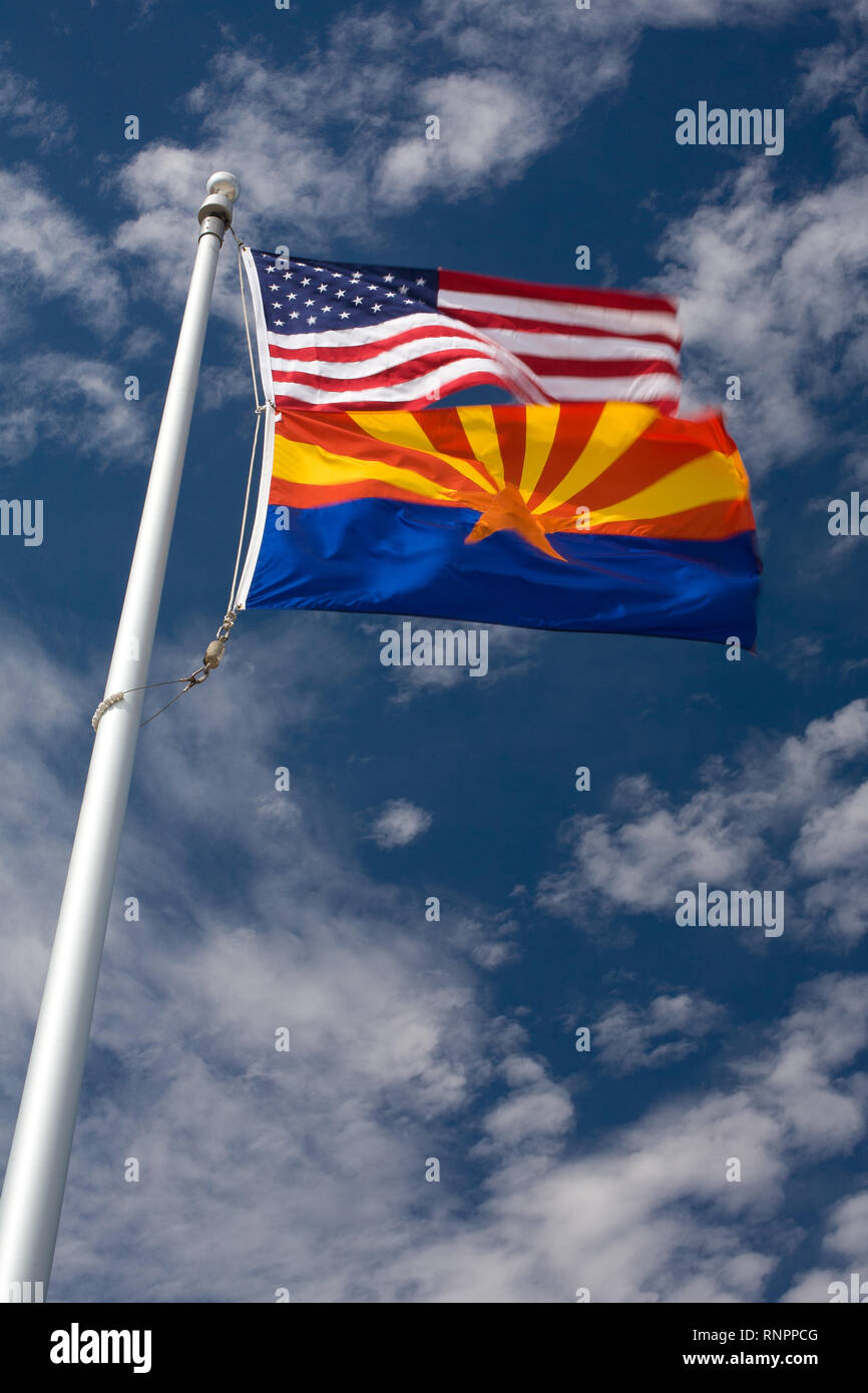 Flags united states state hi-res stock photography and images - Alamy