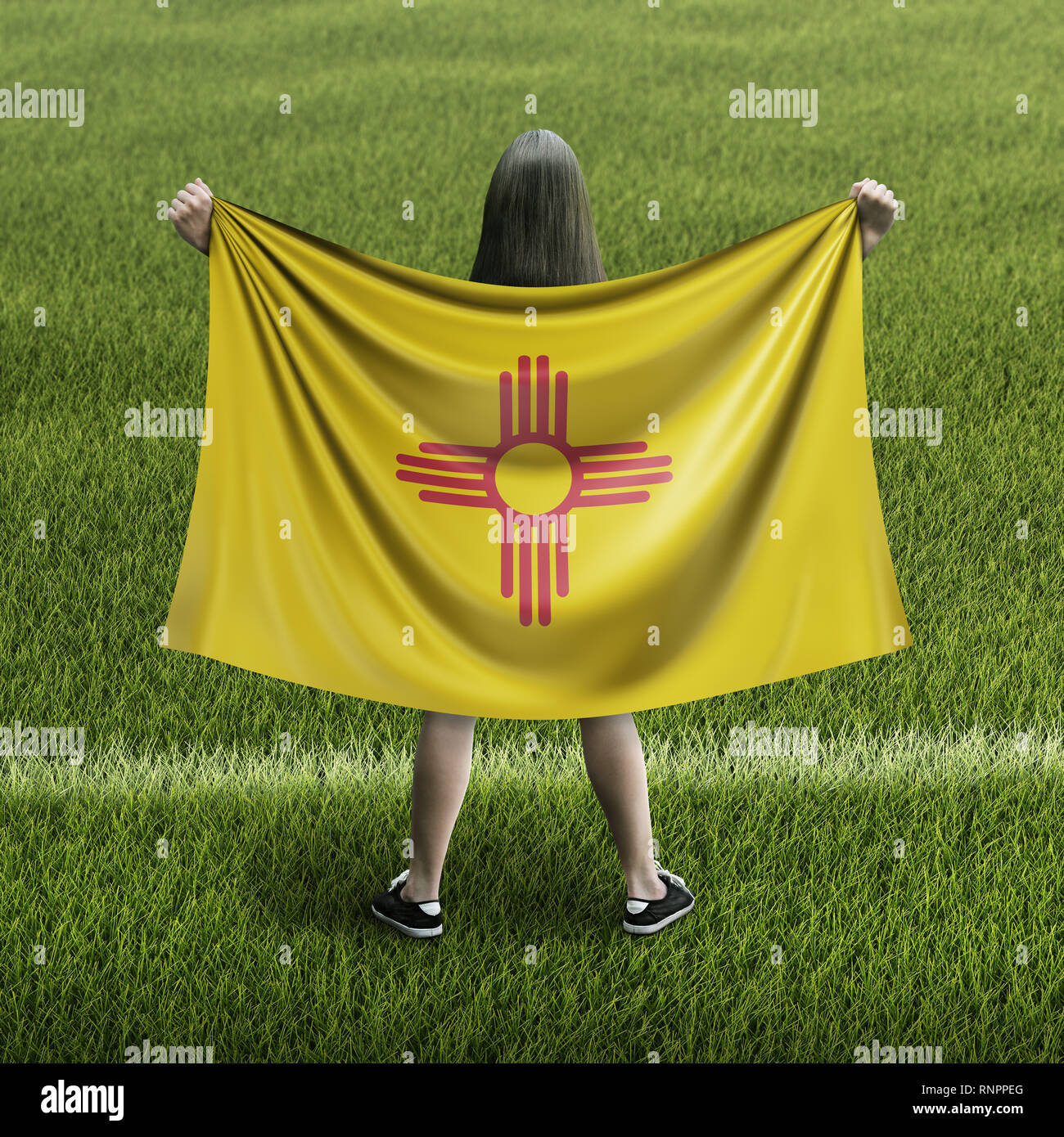 Women and flag Stock Photo - Alamy
