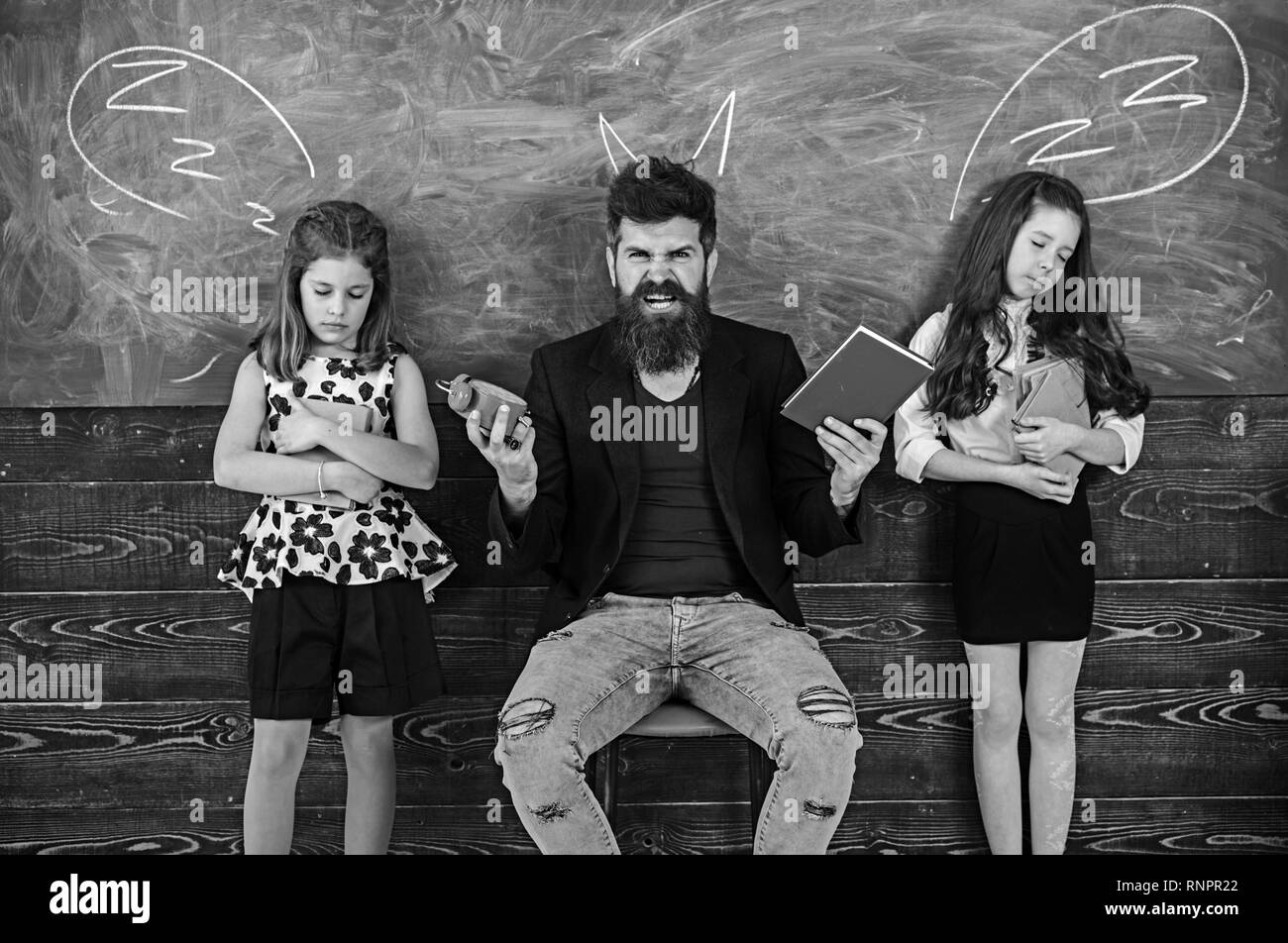 Angry teacher students Black and White Stock Photos & Images - Alamy