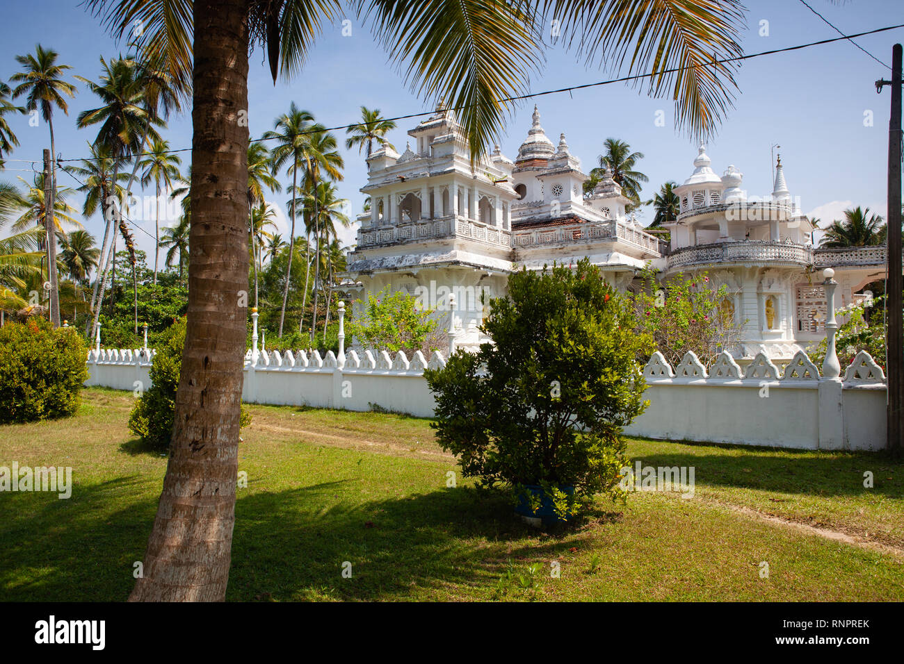 Old Buddhist temple complex of Sri Pushparama Maha Viharaya, near ...