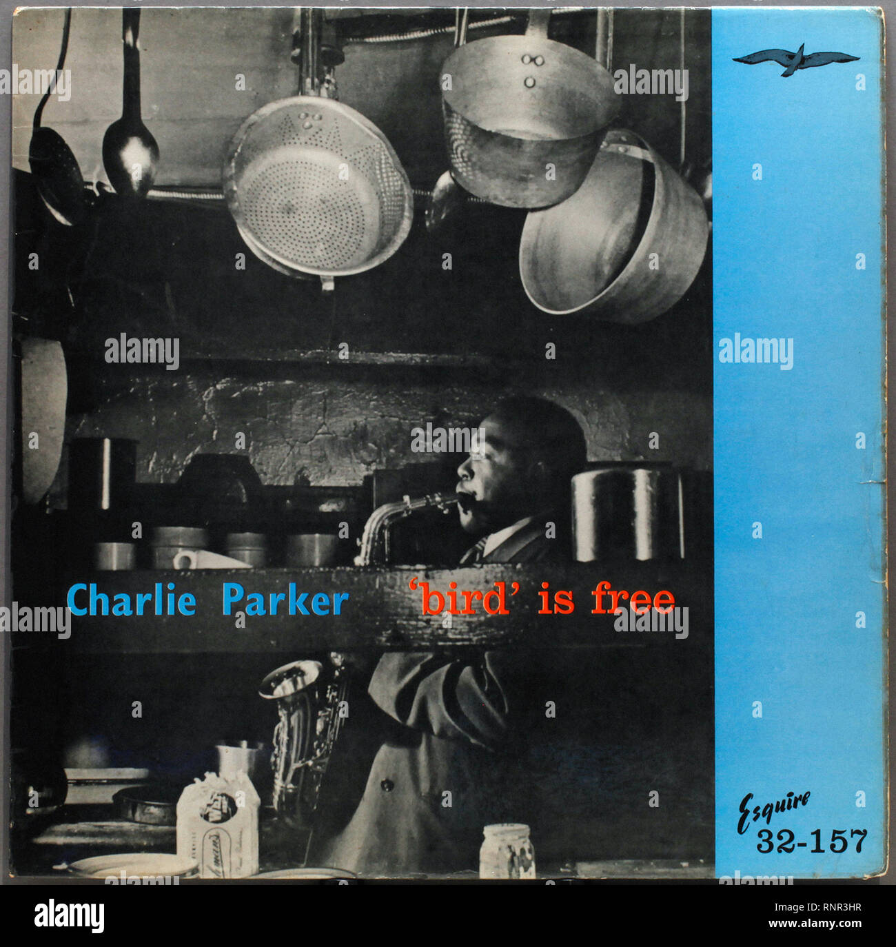 Charlie Parker - bird is free - Vintage Jazz Cover Album Stock Photo ...