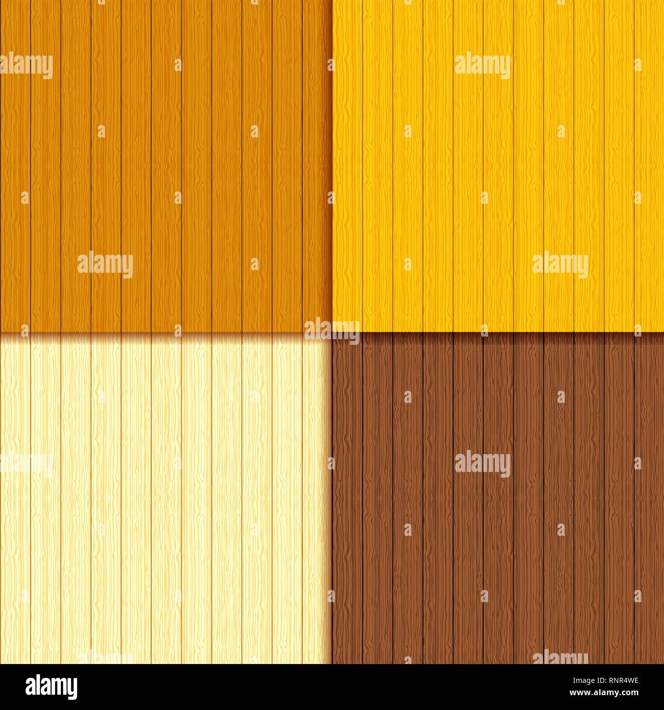 vector set of wooden planks seamless pattern background Stock Vector ...