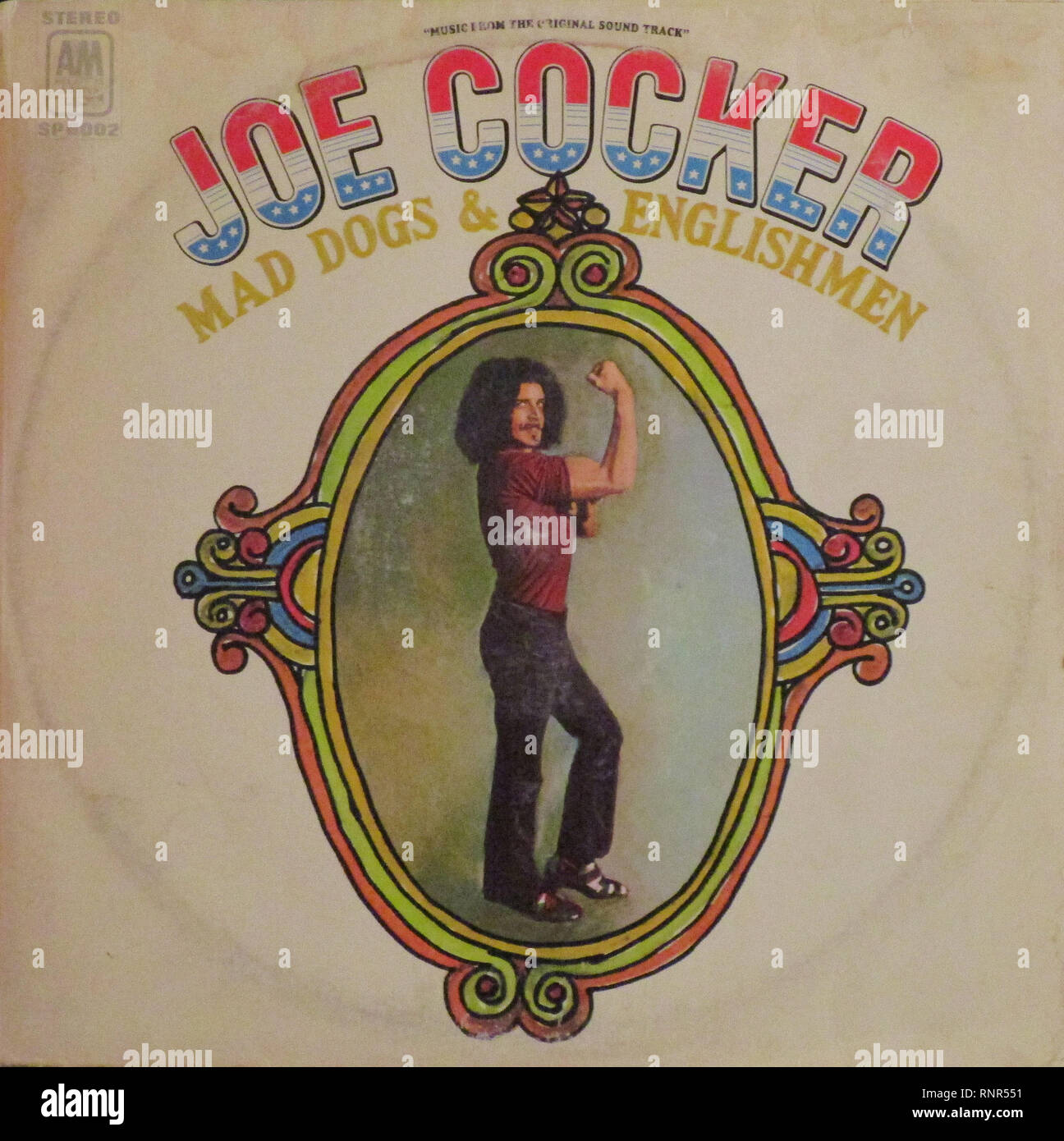Vintage Vinyl Lp Cover Mad Dogs Englishmen Joe Cocker 1970 Stock Photo ...