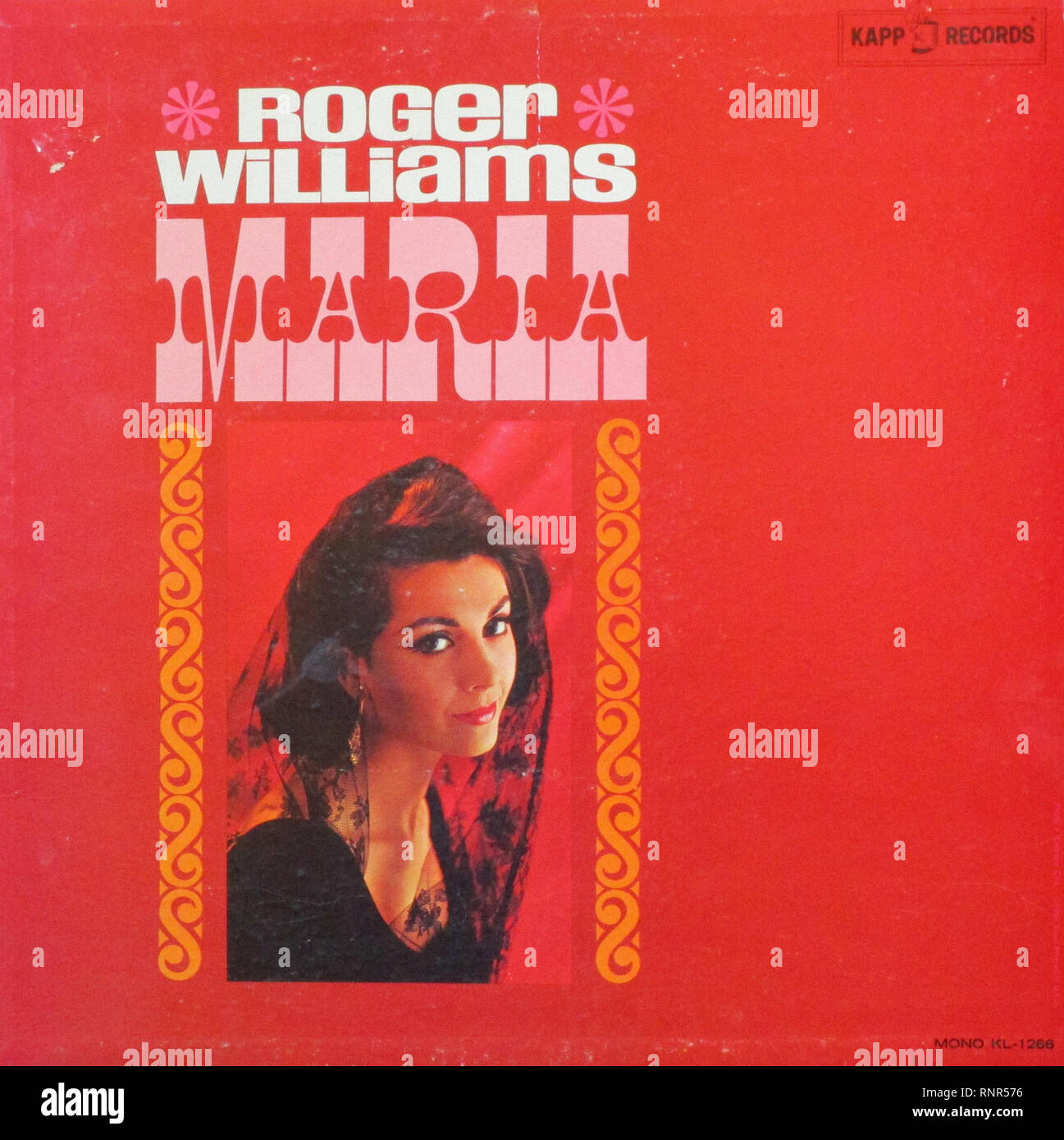 Vintage Vinyl Lp Cover Maria Roger Williams 1962 Stock Photo - Alamy