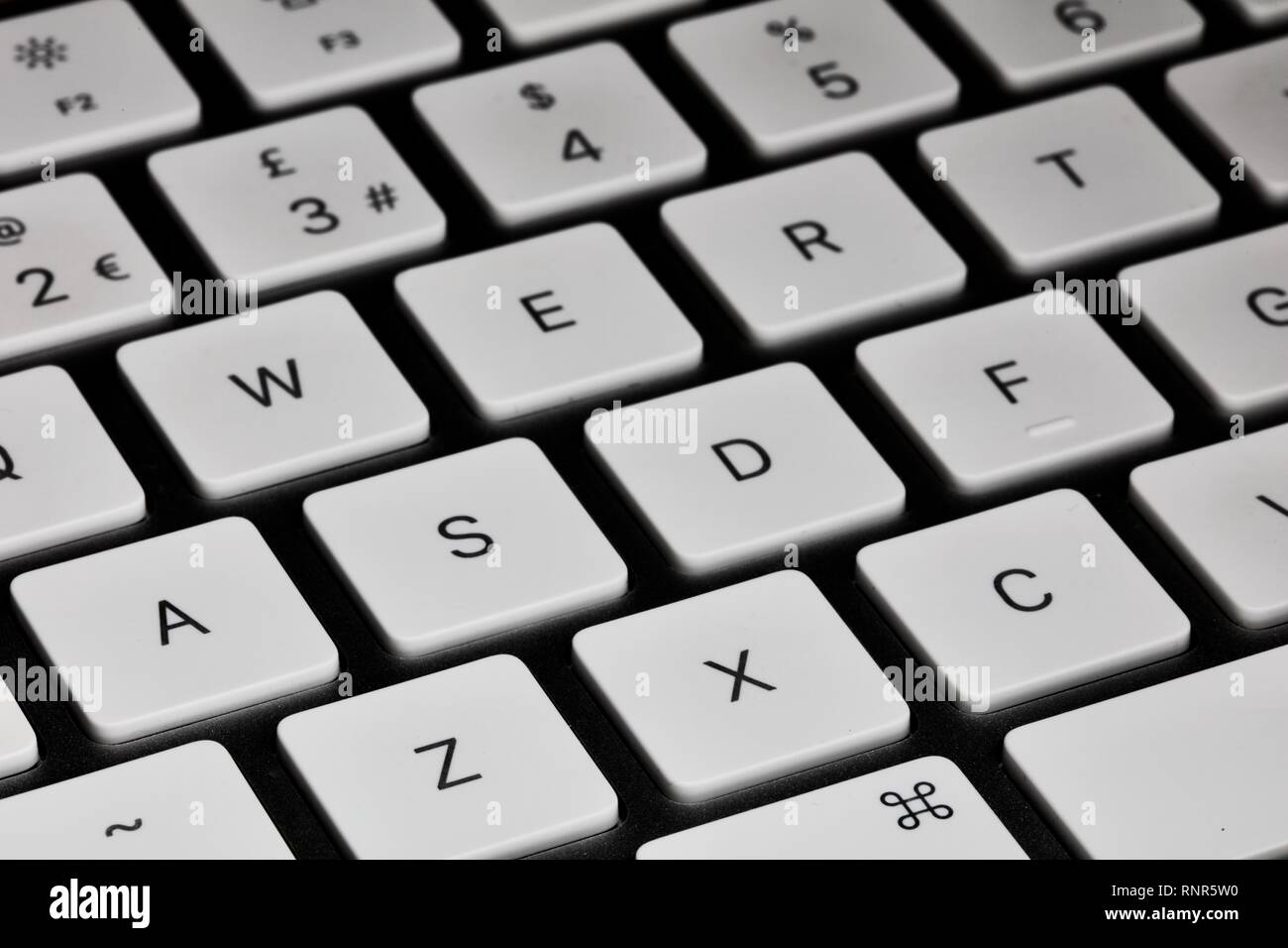 Closeup of a Apple Keyboard Stock Photo - Alamy