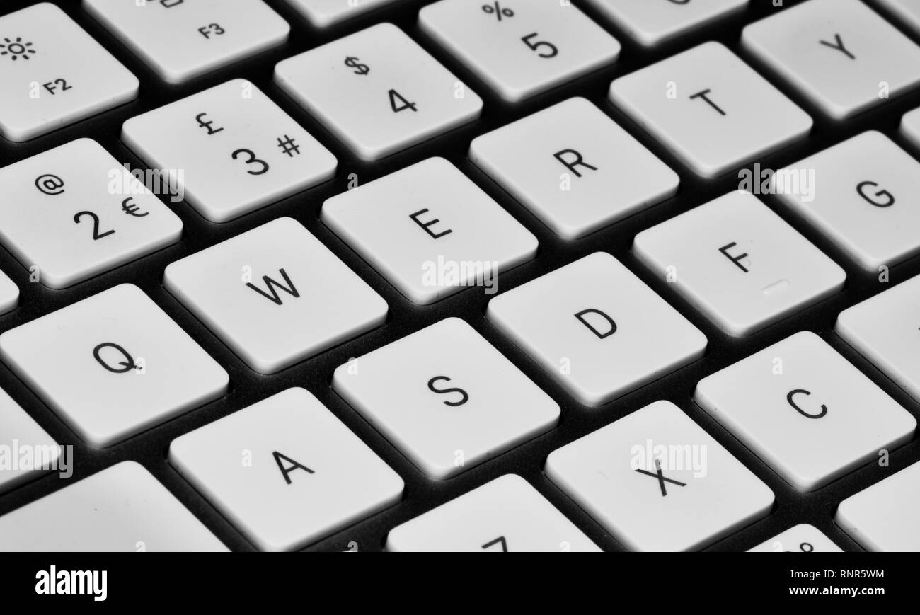 Closeup of a Apple Keyboard Stock Photo - Alamy