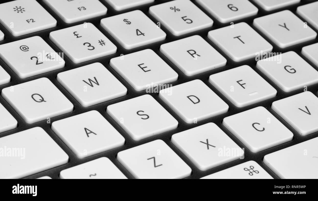 Closeup of a Apple Keyboard Stock Photo - Alamy