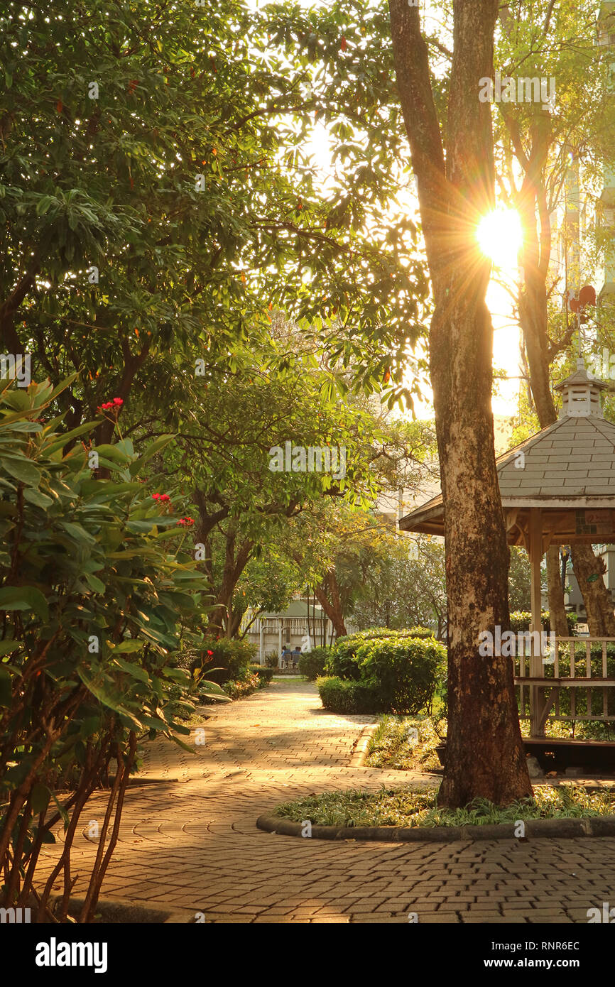 Red sun pavilion hi-res stock photography and images - Alamy