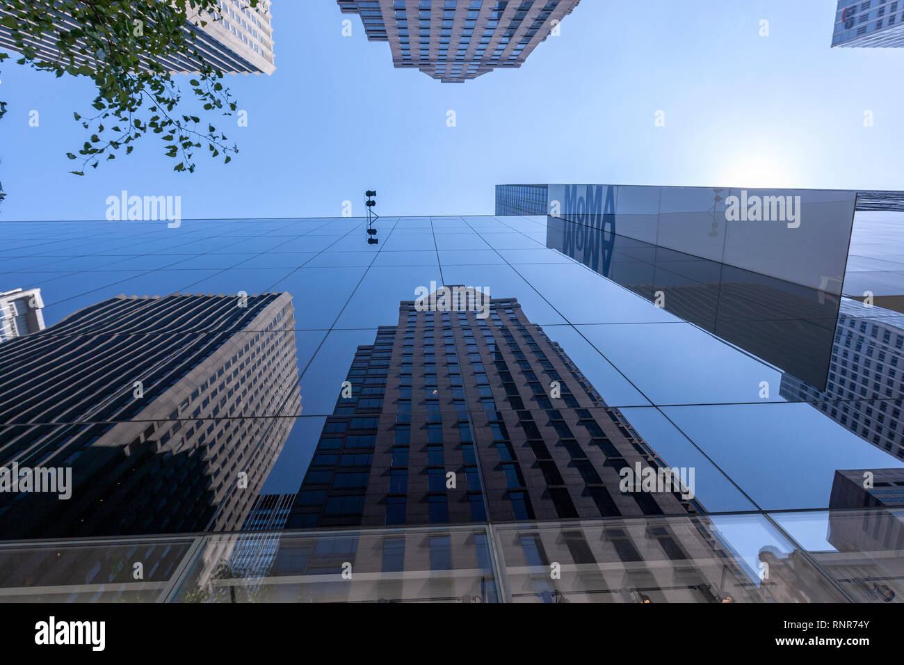 Upper view of the The Museum of Modern Art, MoMA, building on 53rd ...