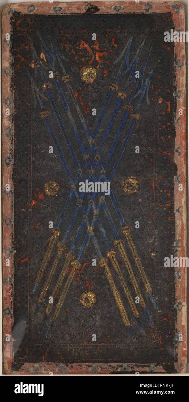 Cary-Yale Tarot deck - Eight of Arrows Stock Photo - Alamy