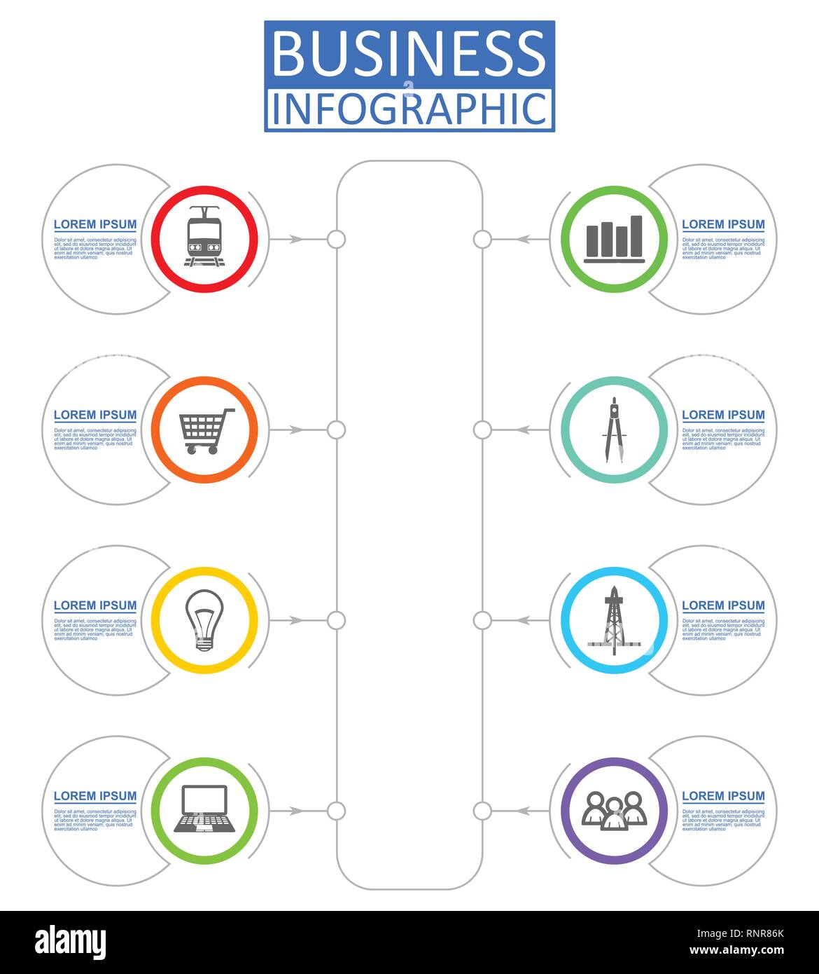 Vector infographic template for workflow, diagram, graph, presentation ...